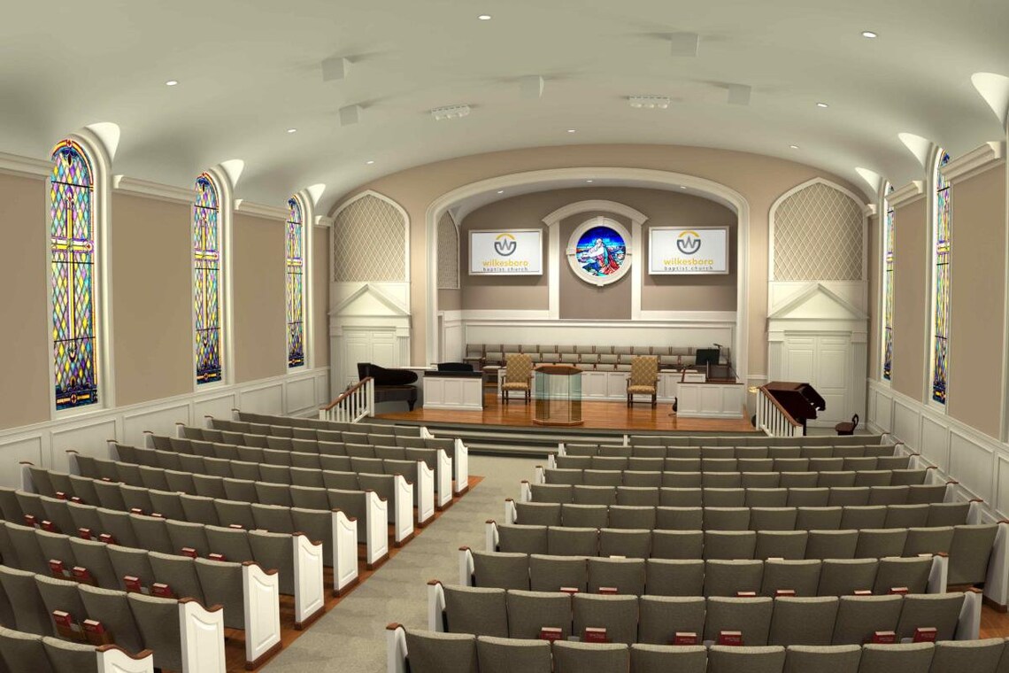 Modern Church Auditorium Design: 300 Seater Floor Plans (PDF) - Etsy