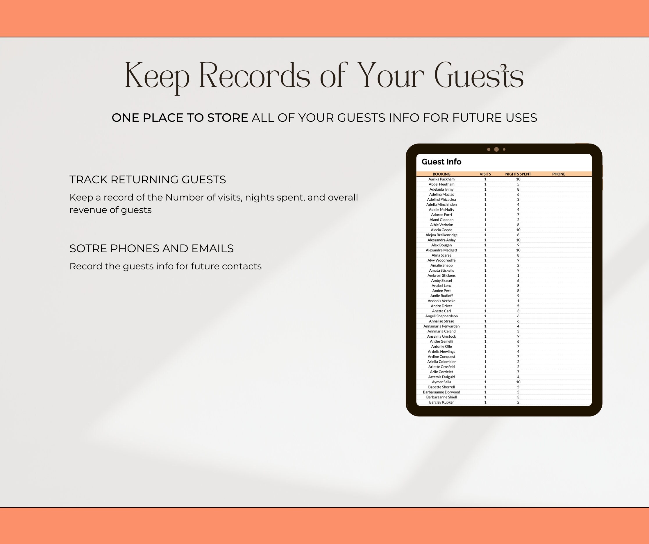 Airbnb Booking Calendar for Short Term Rental Property Google Sheets ...