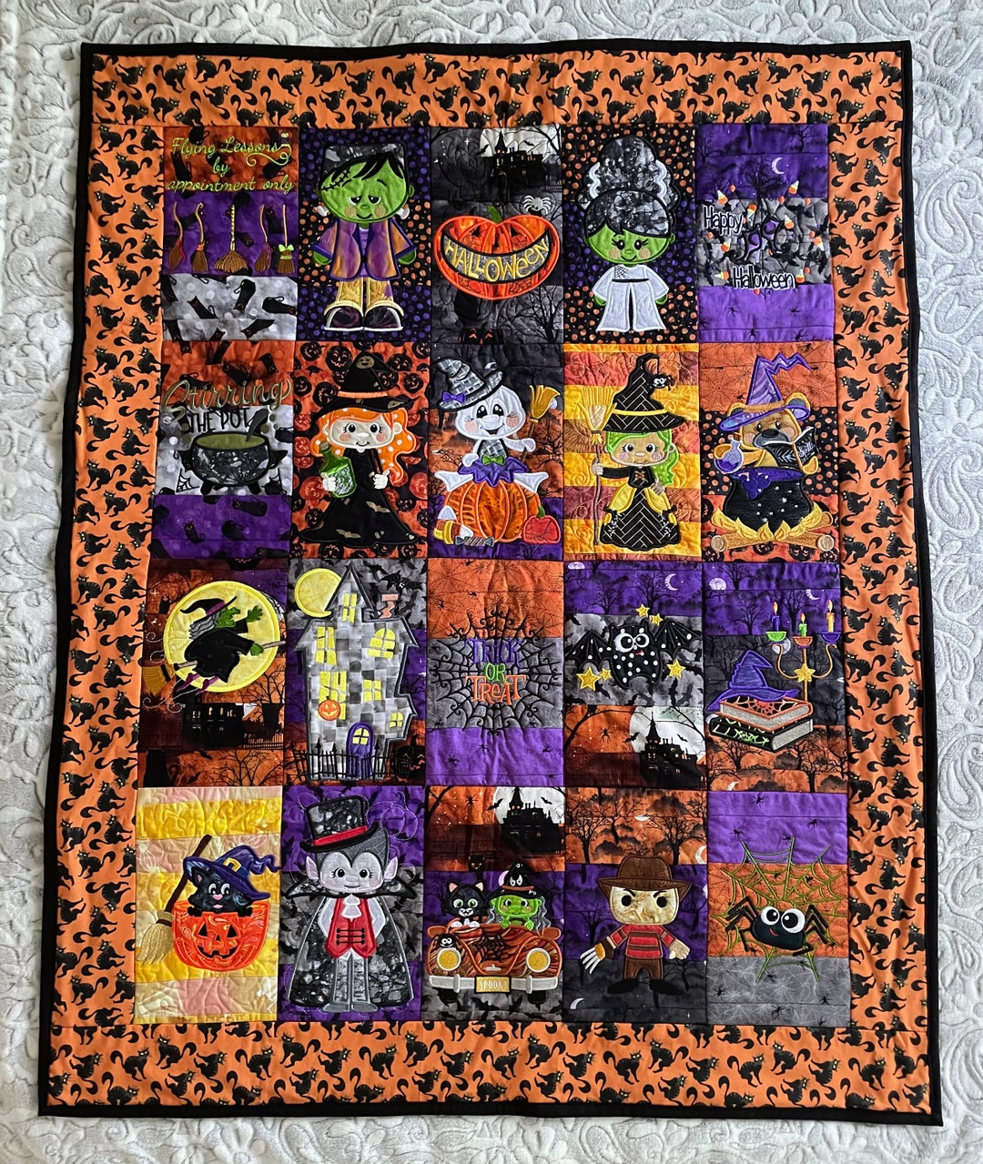 Halloween Quilt - Etsy
