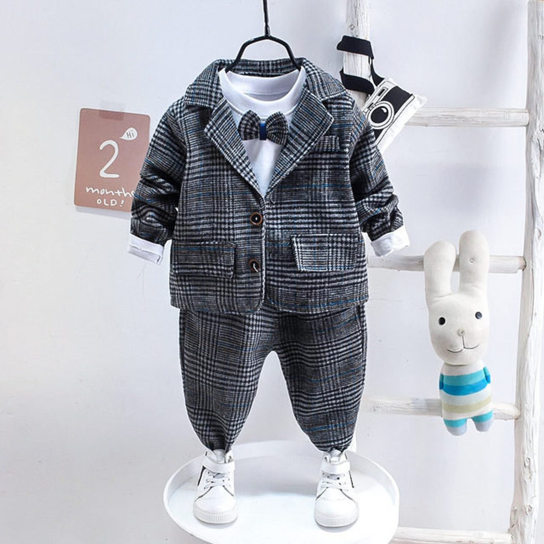 Baby Boys' Suits Gentleman Boys Wedding Outfit, Baby Boy Clothes Suit ...