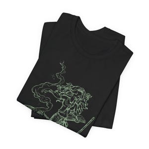 Green Witch T-shirt: Grunge Fairycore Woodcut Print Top Alt Clothing ...
