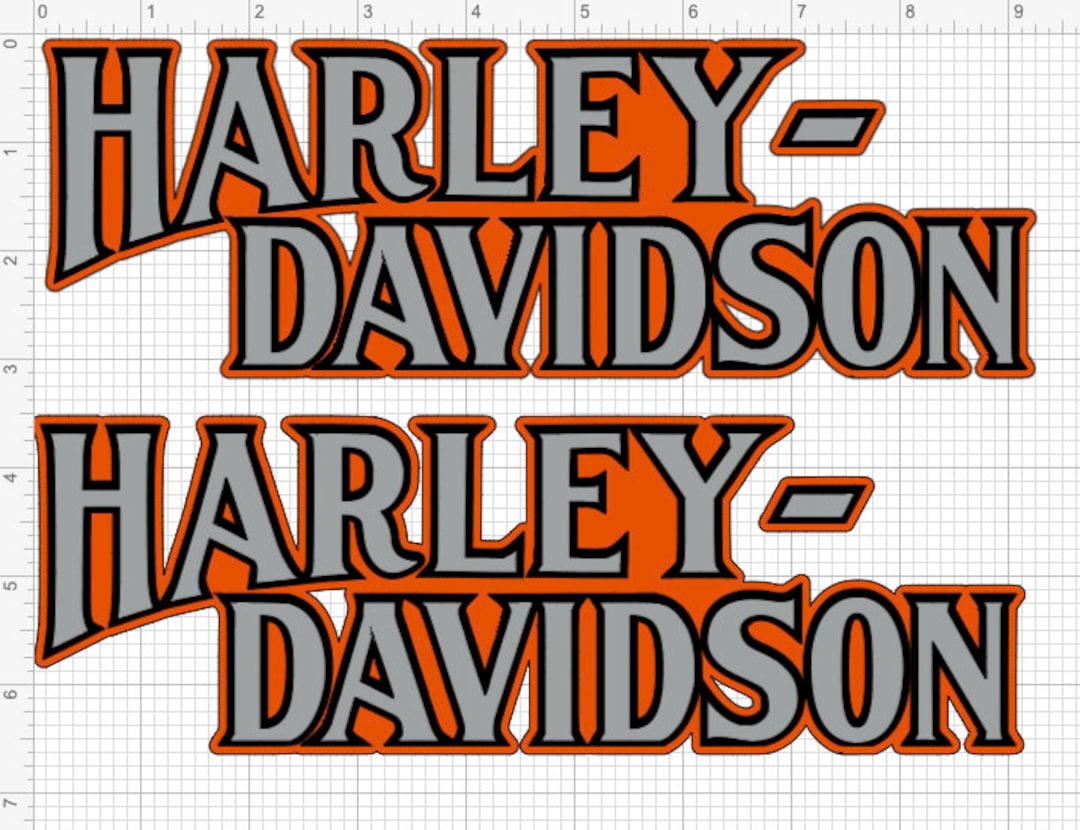 Harley Davidson Tank Decal Sticker Logo 3 Colors Decal 55 - Etsy