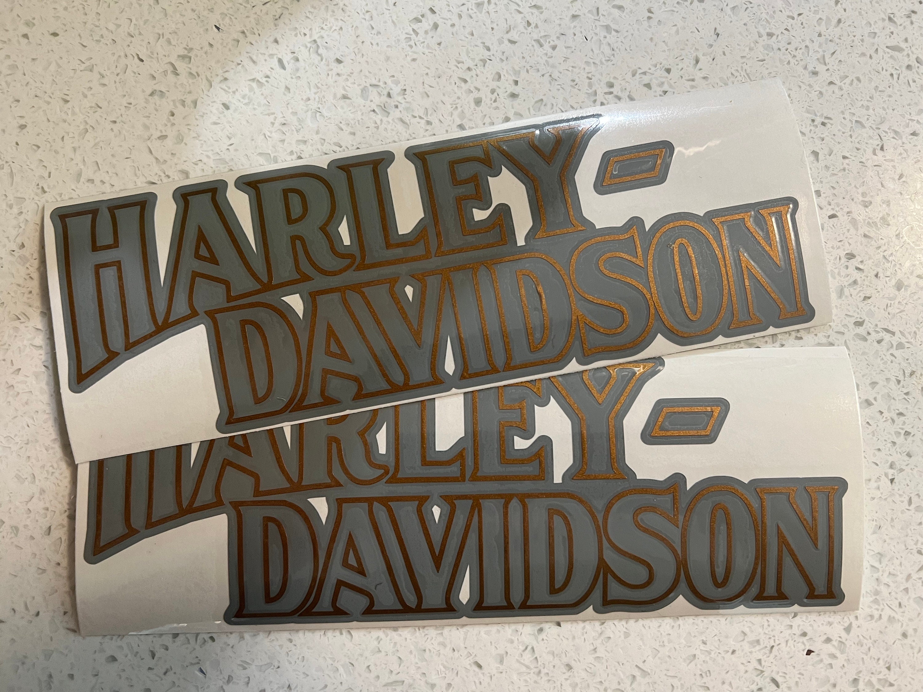 Harley Davidson Tank Decal Sticker Logo 2 Tone Decal 55 - Etsy Canada