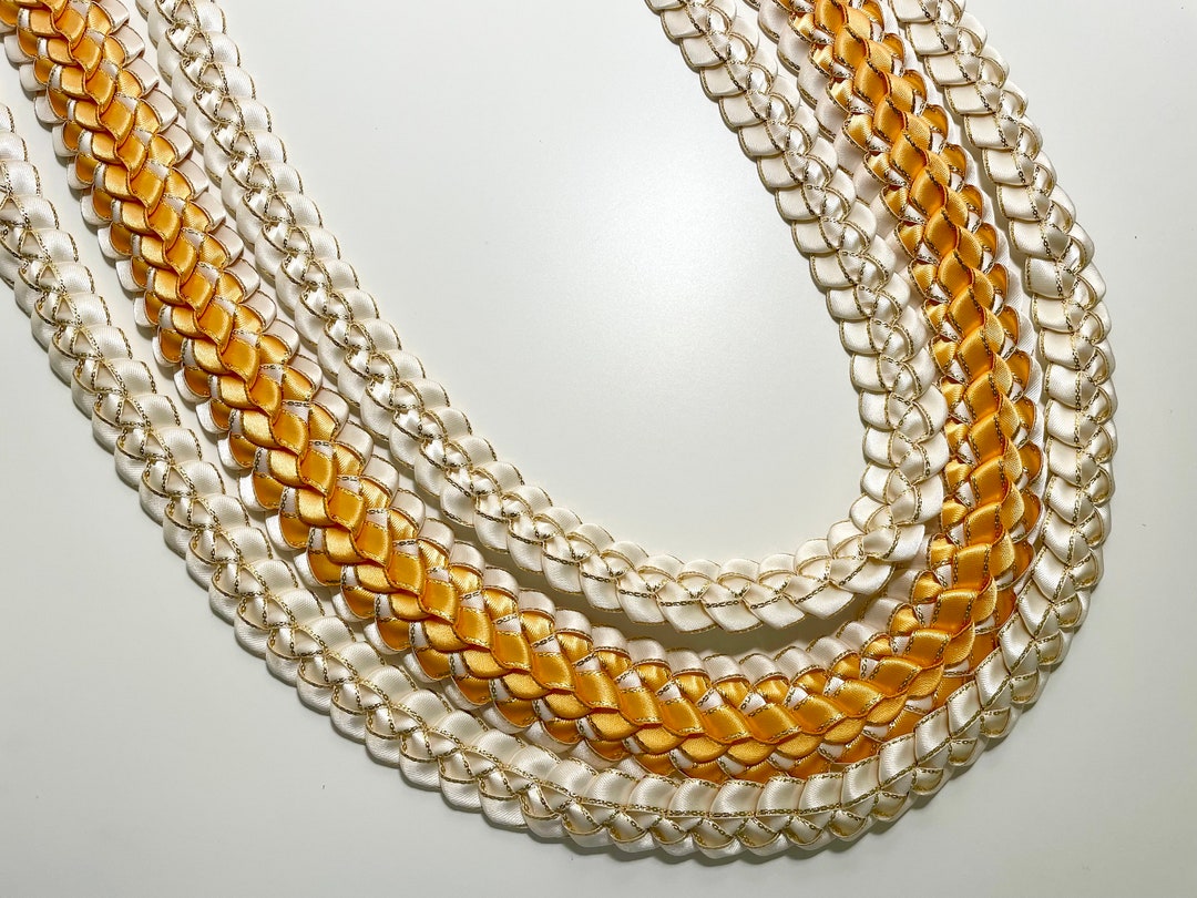 Ribbon Lei - Double Braid 3 Layer Lei - Graduation Stole - Etsy