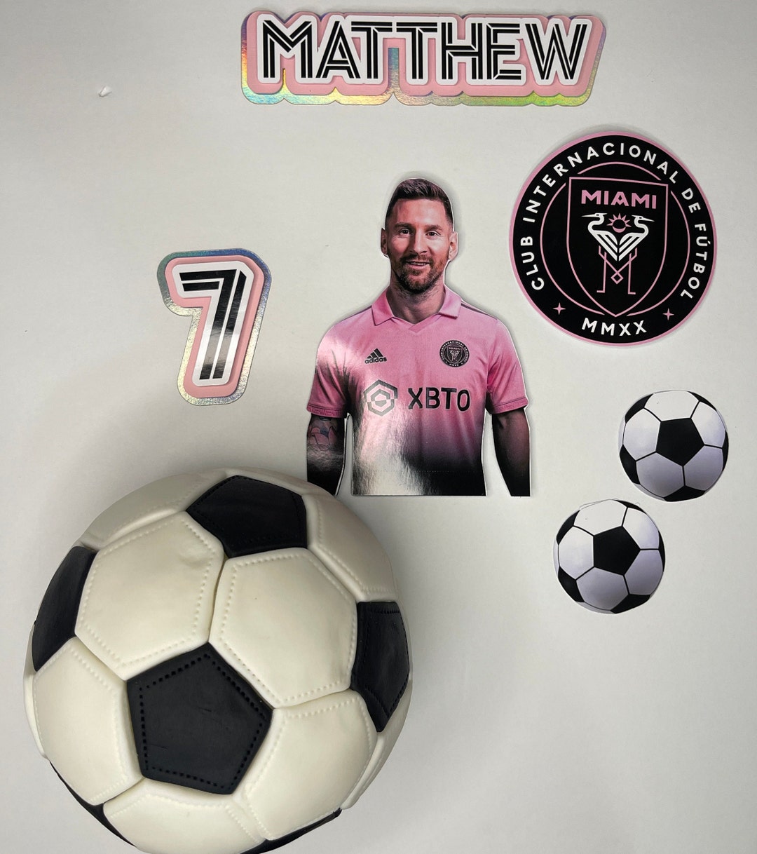 Cake Topper Messi Inter Topper for Football Cake Decoration - Etsy