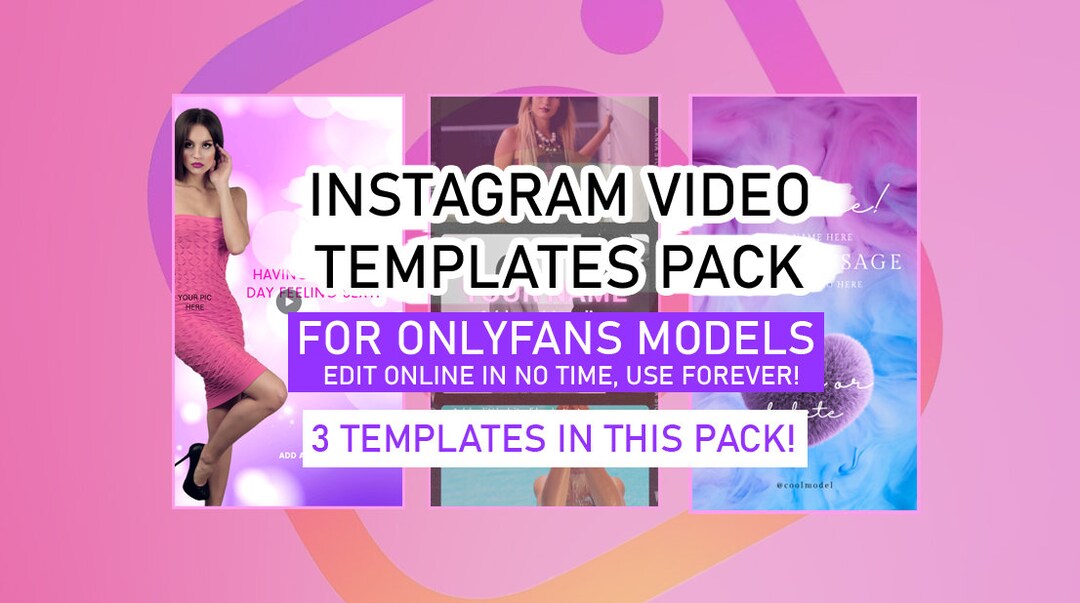 Instagram Template video for Onlyfans Models - Etsy