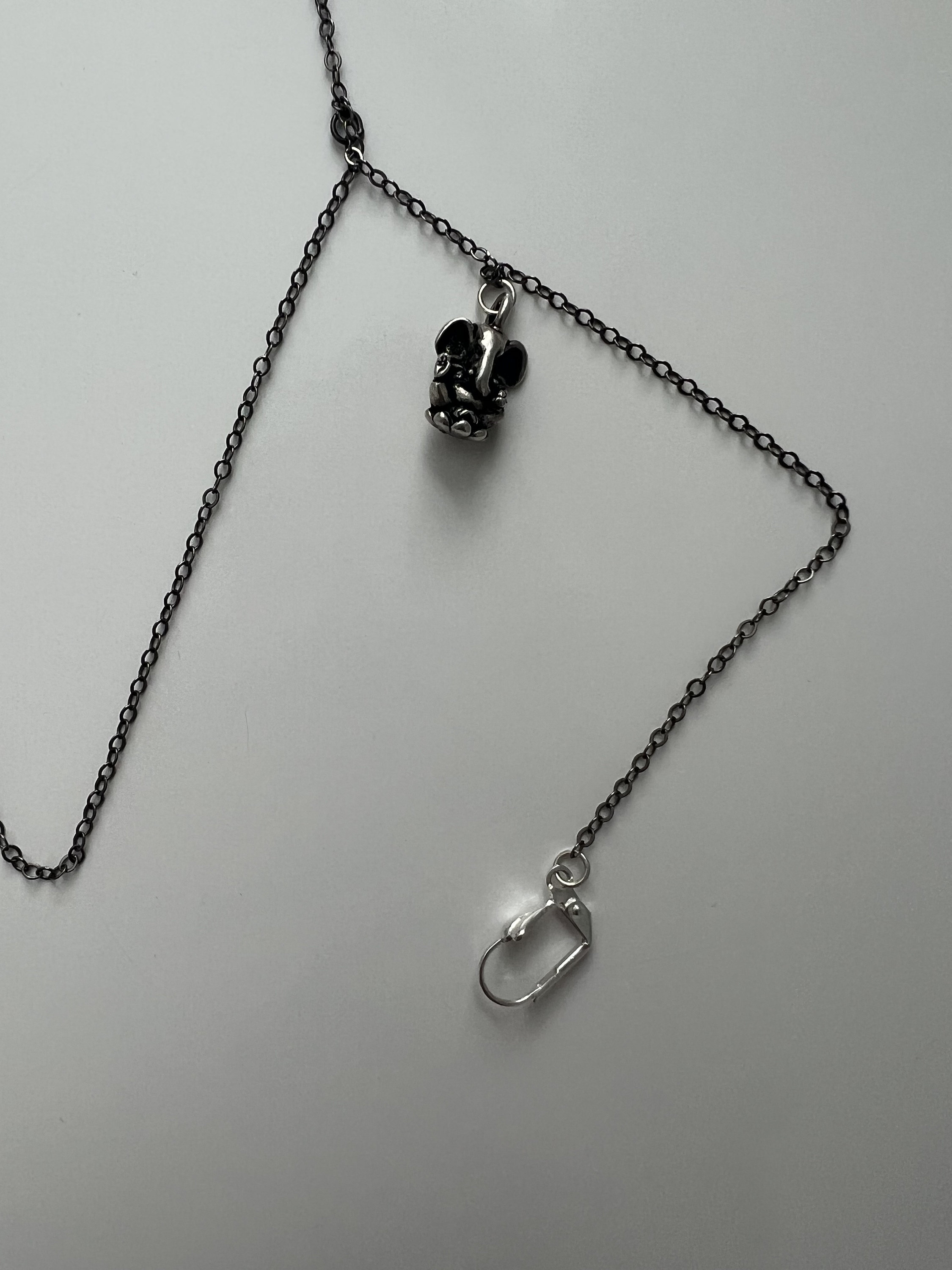 Gunmetal Chain With Ganesh Charms: Loop Earplug Chain for - Etsy