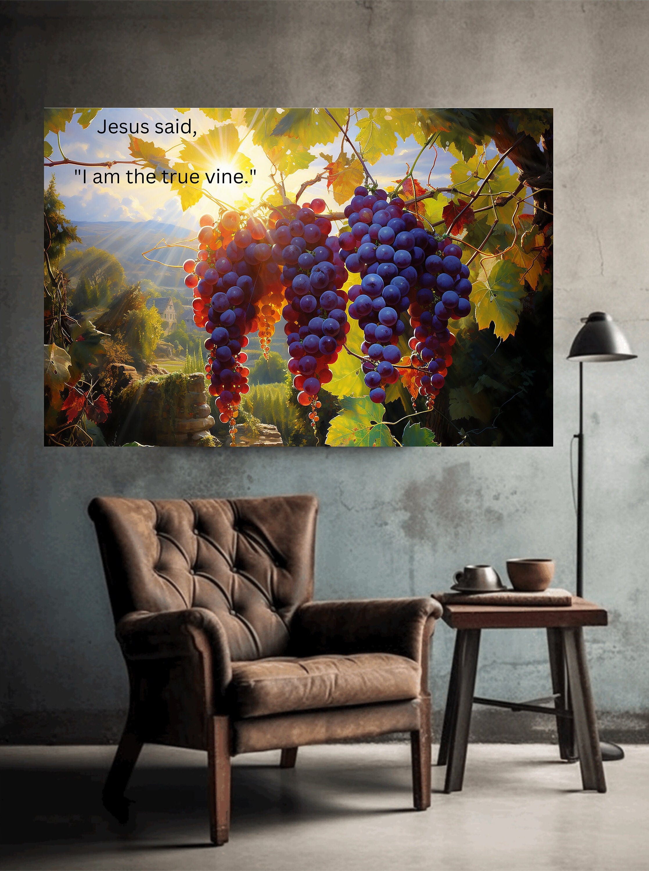 John 15:1 Jesus Said I Am the True Vine. Jesus the True Vine - Etsy