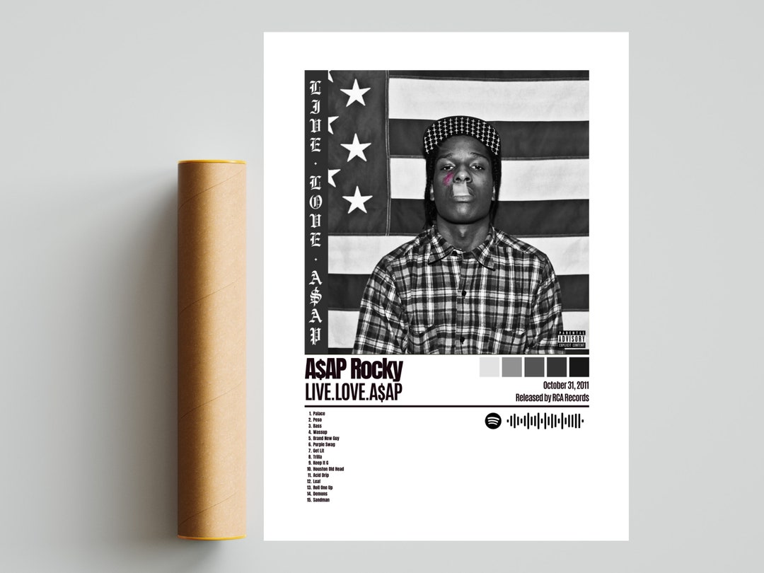 Asap Rocky Poster LIVE.LOVE.ASAP Poster Album Cover Poster / Poster ...