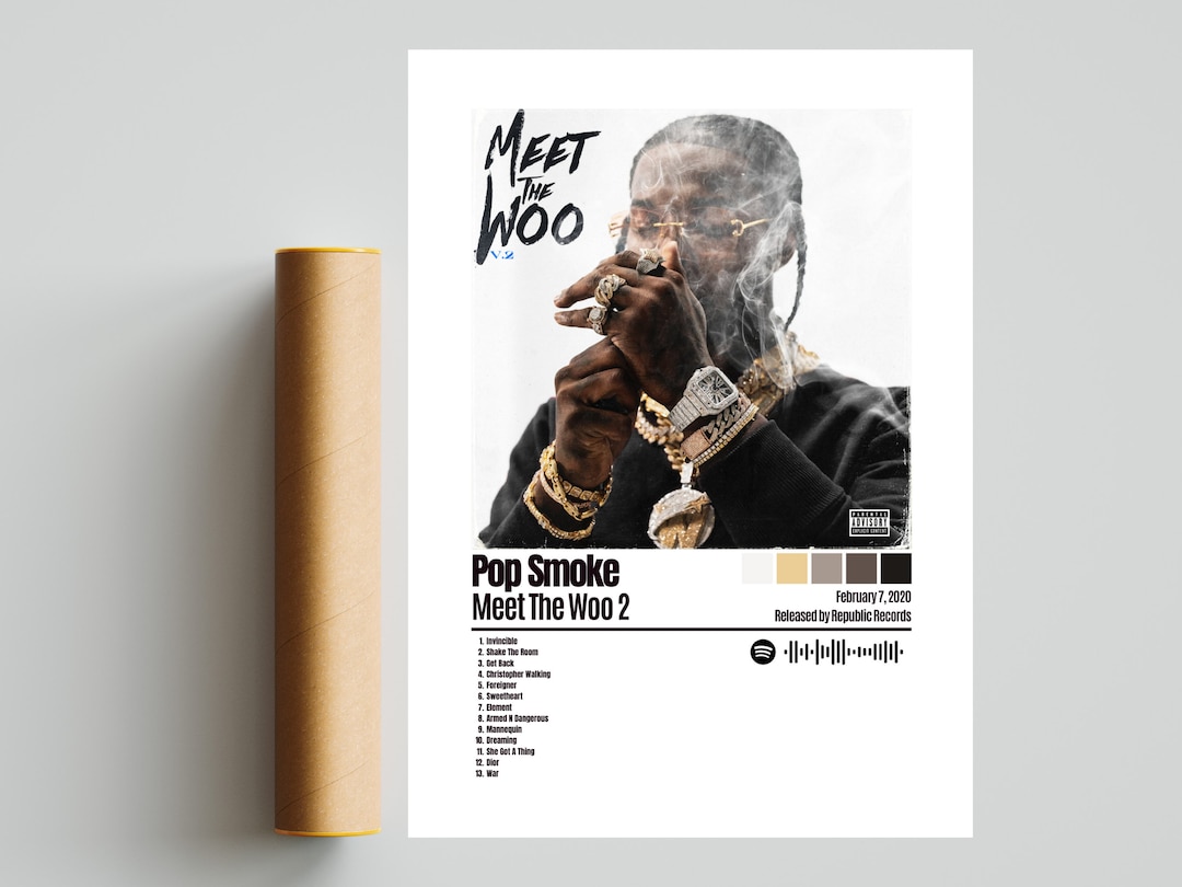 Pop Smoke Poster Meet the Woo 2 Poster Album Cover Poster - Etsy