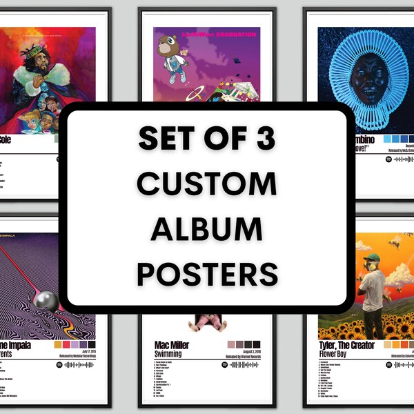 Album Tracklist Posters - Etsy