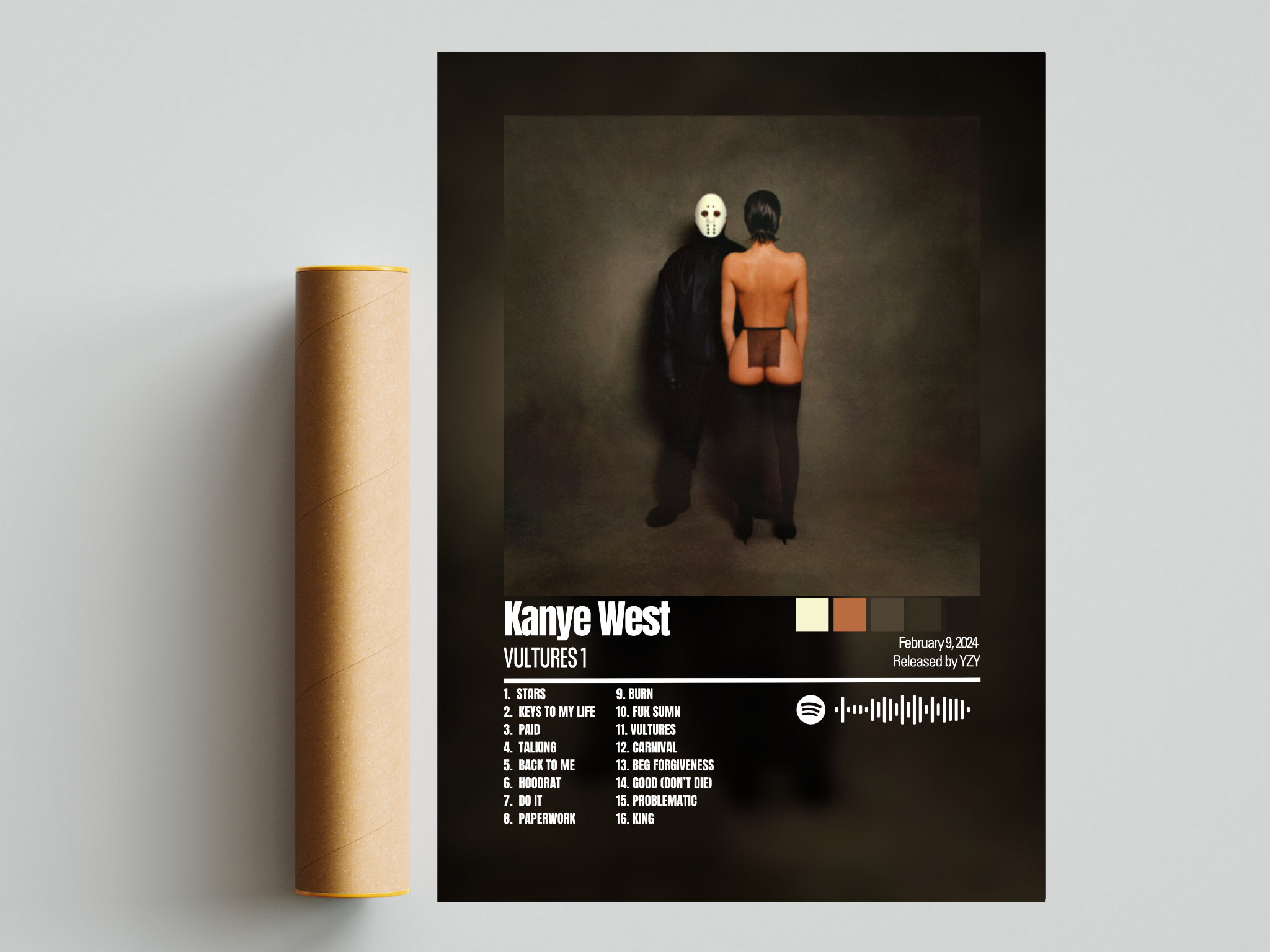 Kanye West Poster VULTURES 1 Poster Album Cover Poster / Poster Print ... Kanye West Poster VULTURES 1 Poster Album Cover Poster / Poster Print ...