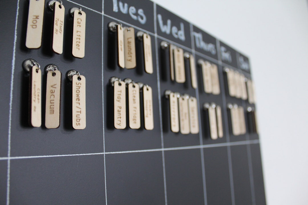 Tidy Tags- Magnetic Task Tags for Calendar (compatible With Magnetic ...