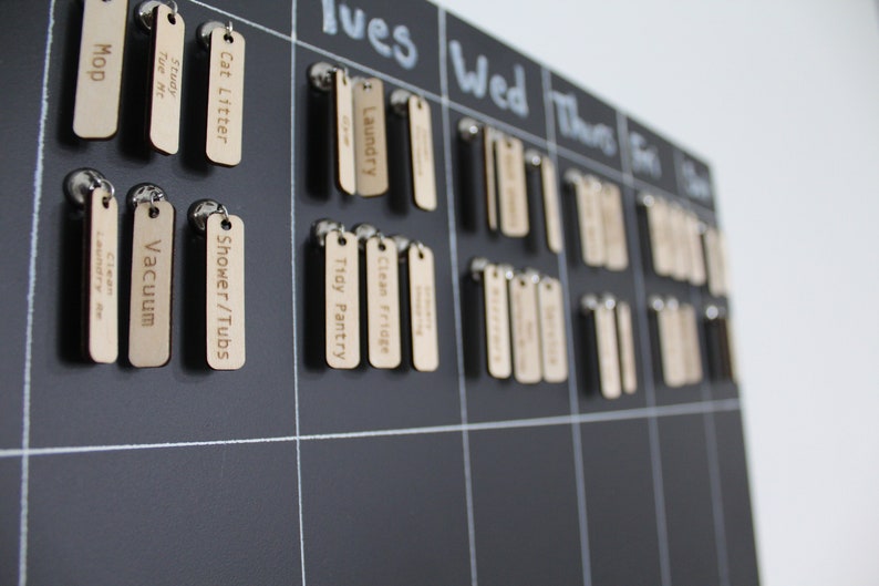 Tidy Tags- Magnetic Task Tags for Calendar (compatible With Magnetic ...
