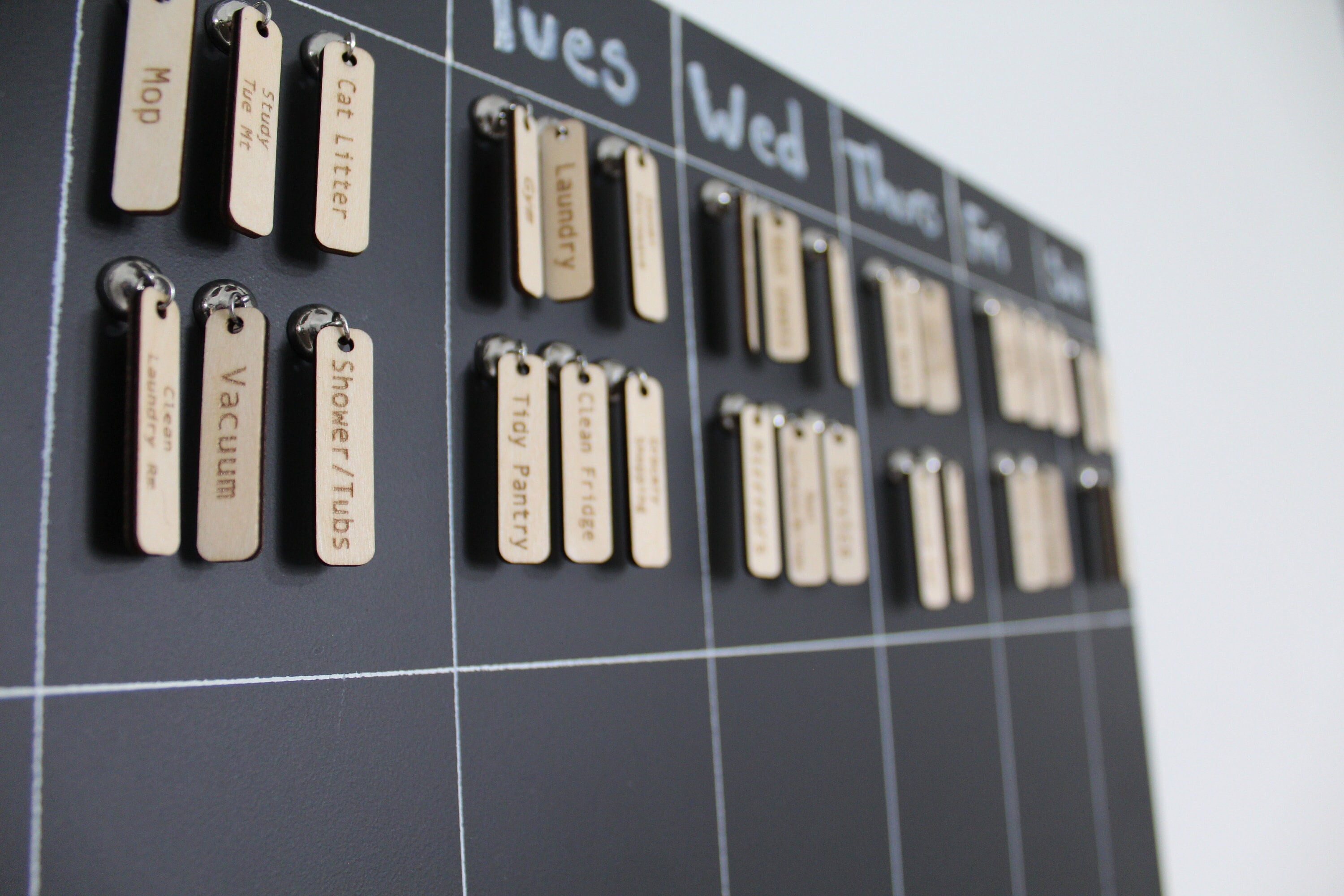 Tidy Tags- Magnetic Task Tags for Calendar (compatible With Magnetic ...