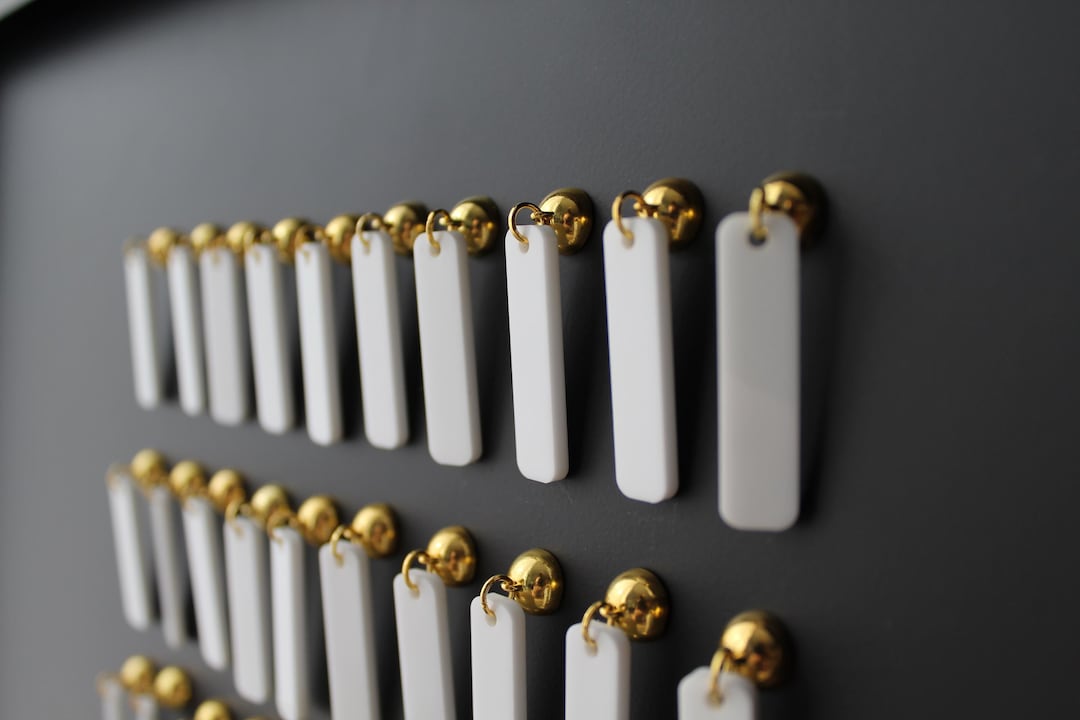 Tidy Tags- Write on Acrylic (gold Magnet) NOT Compatible With Magnetic ...