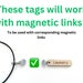 Tidy Tags- Magnetic Task Tags for Calendar (compatible With Magnetic ...