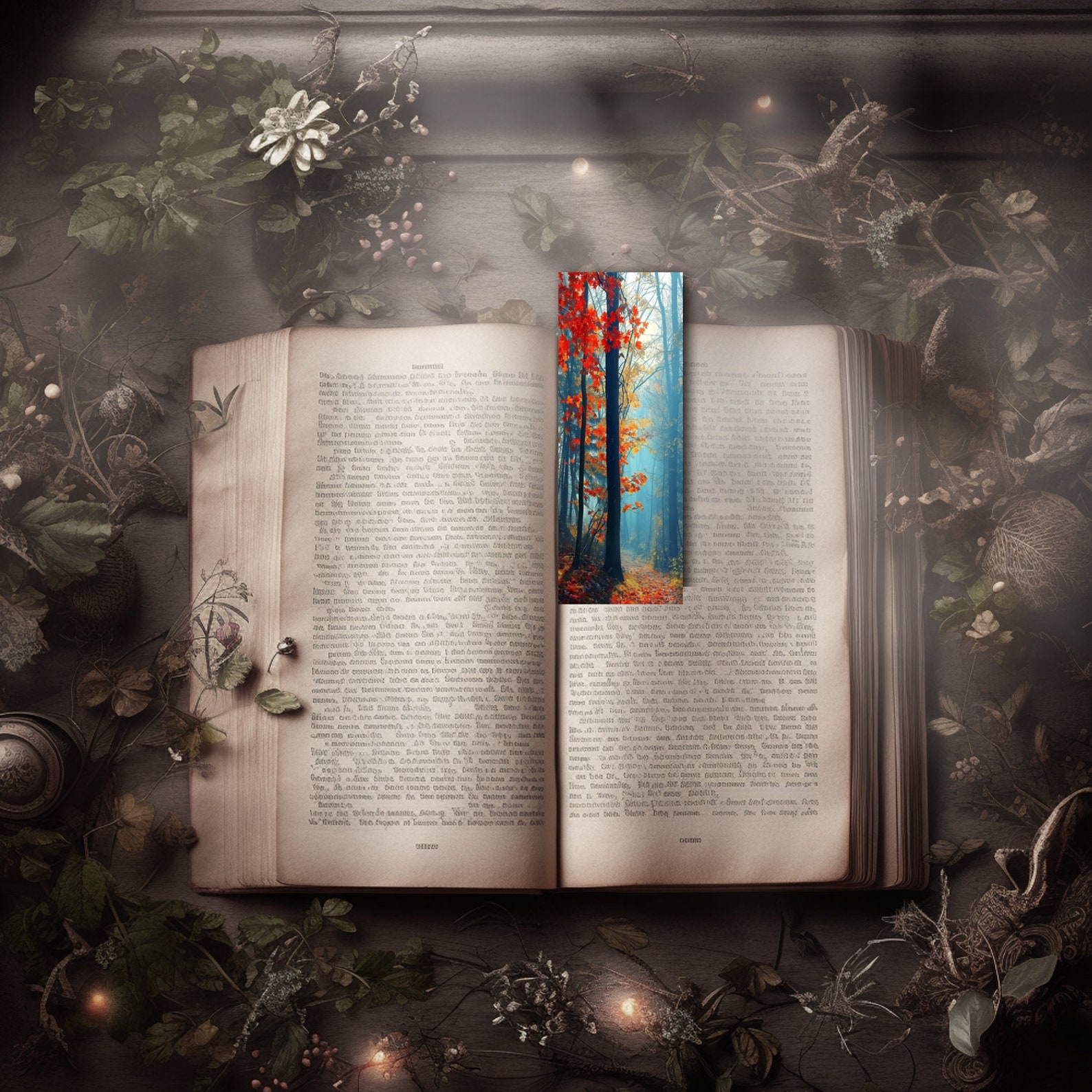 Printable Bookmark Set, Digital Bookmarks, Instant Download, Autumn ...