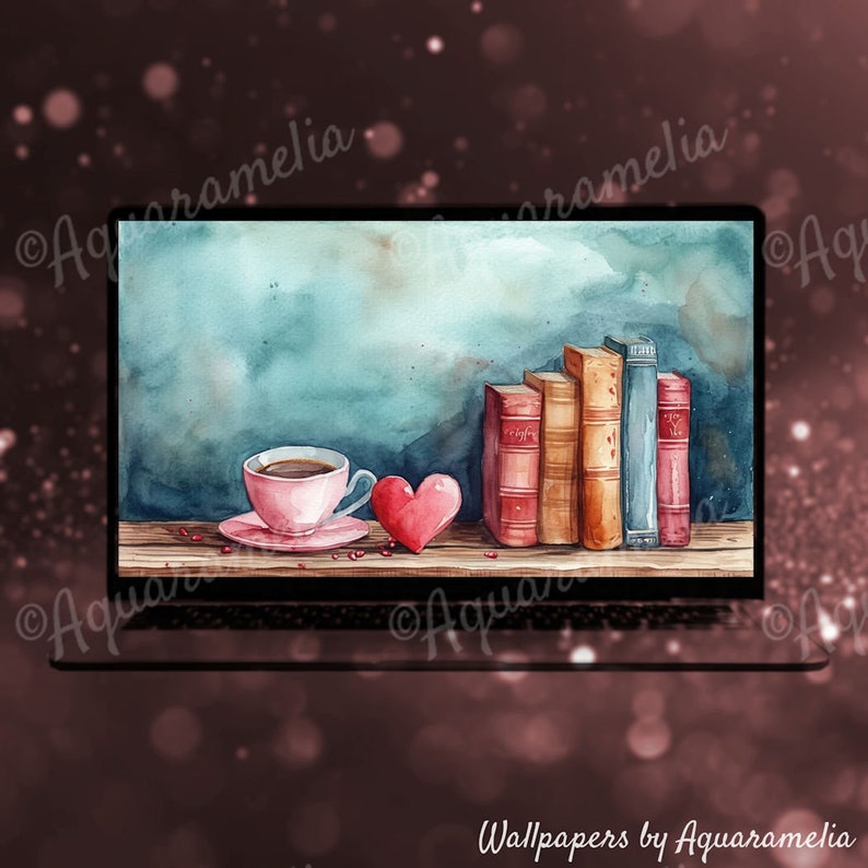 Cute Books Desktop Background, Book Reading Desktop Wallpapers ...