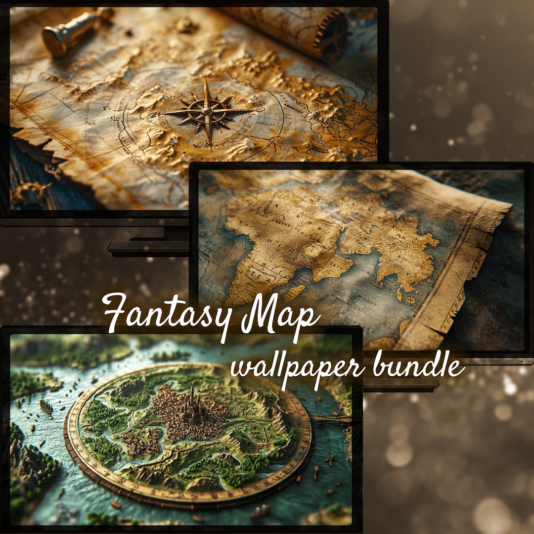 Game Map Background, Medieval Fantasy Desktop Background, Fantasy ...