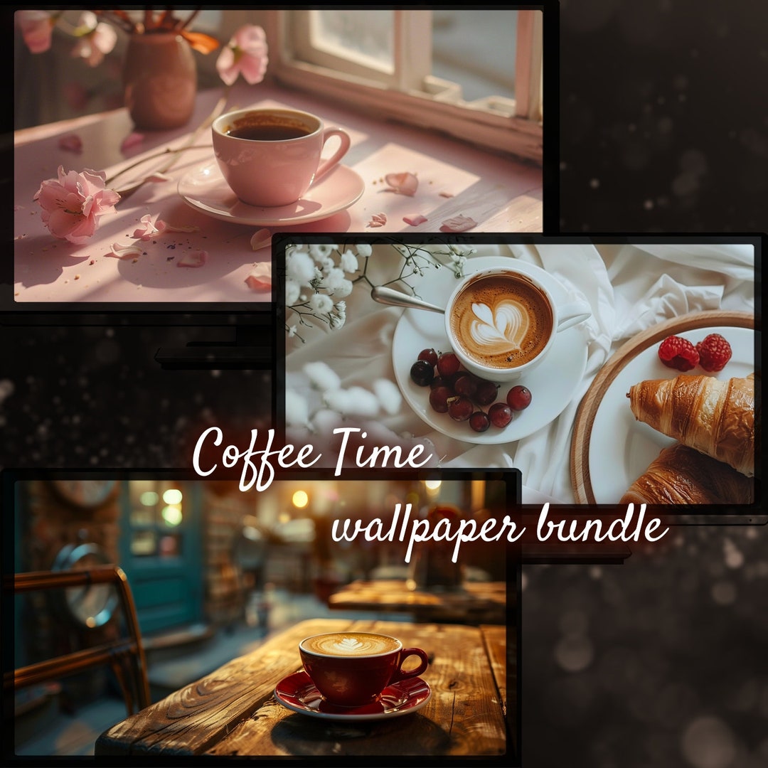 Coffee Time Desktop Background, Beautiful Morning Wallpaper, Cafe ...