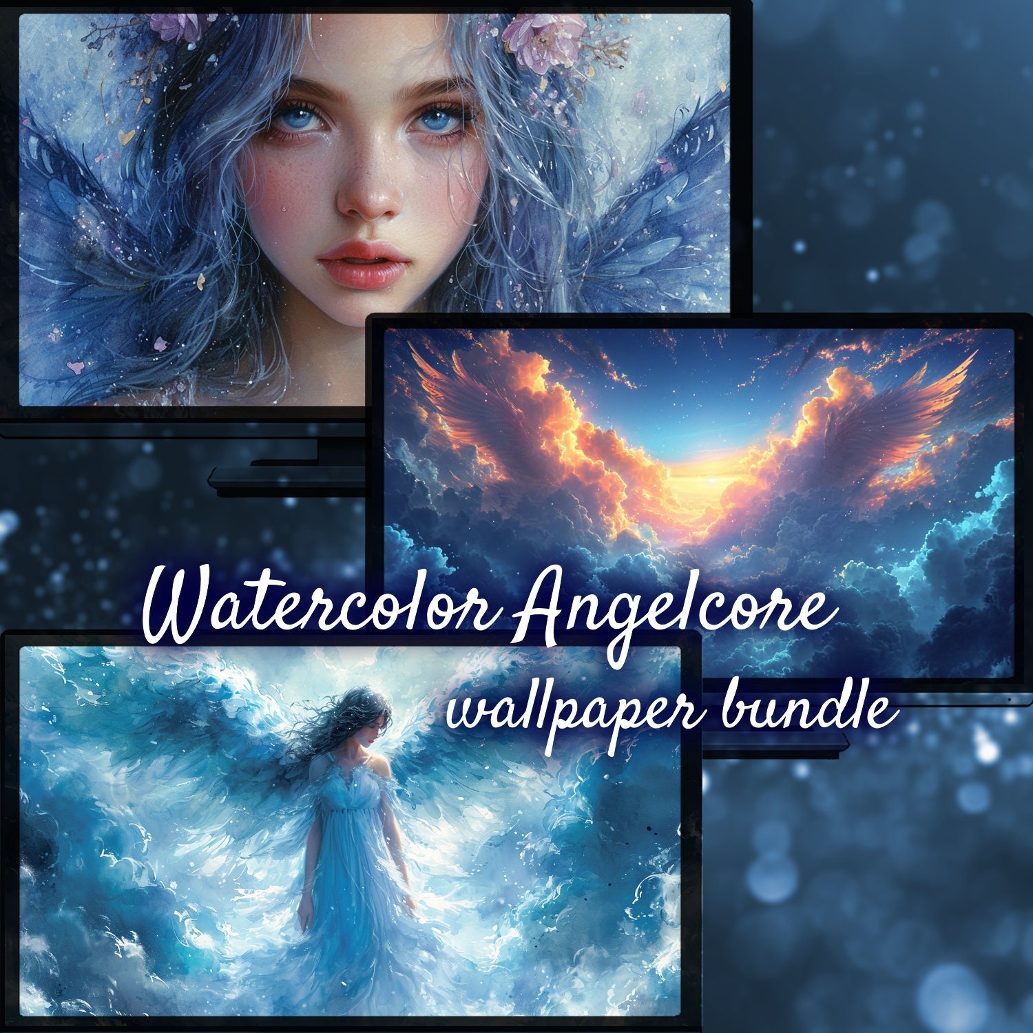 Angels Background, Magic Desktop Wallpapers, Fantasy Angel Wallpaper ...
