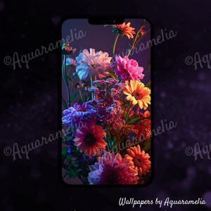 Beautiful Flowers Bouquet Aesthetic Smartphone Background, Floral ...