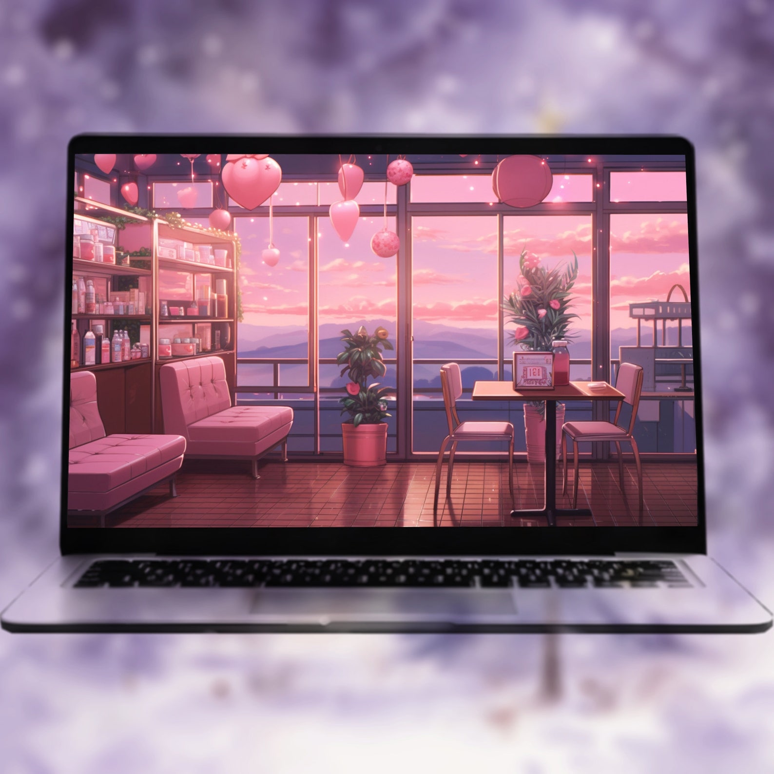 Anime Cafe Lofi, Anime Background, Winter Wallpaper for Desktop, Winter ...
