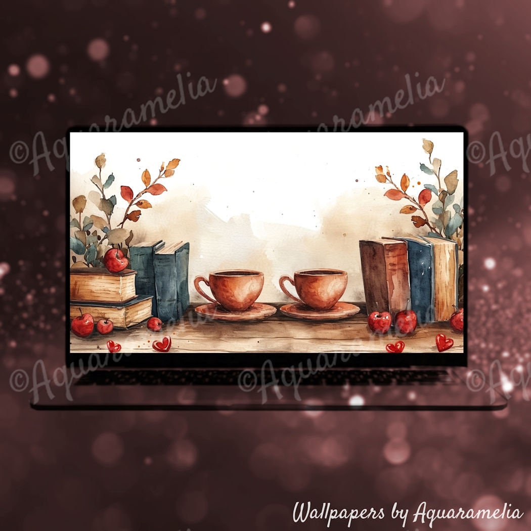 Cute Books Desktop Background, Book Reading Desktop Wallpapers ...