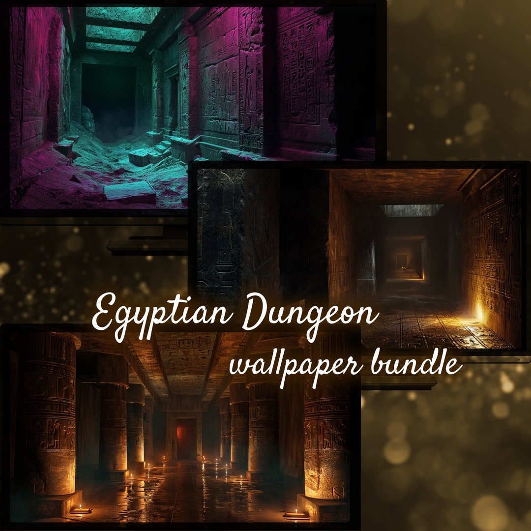 Egyptian Dungeon Background, Magic Desktop Wallpapers, RPG Fantasy ...