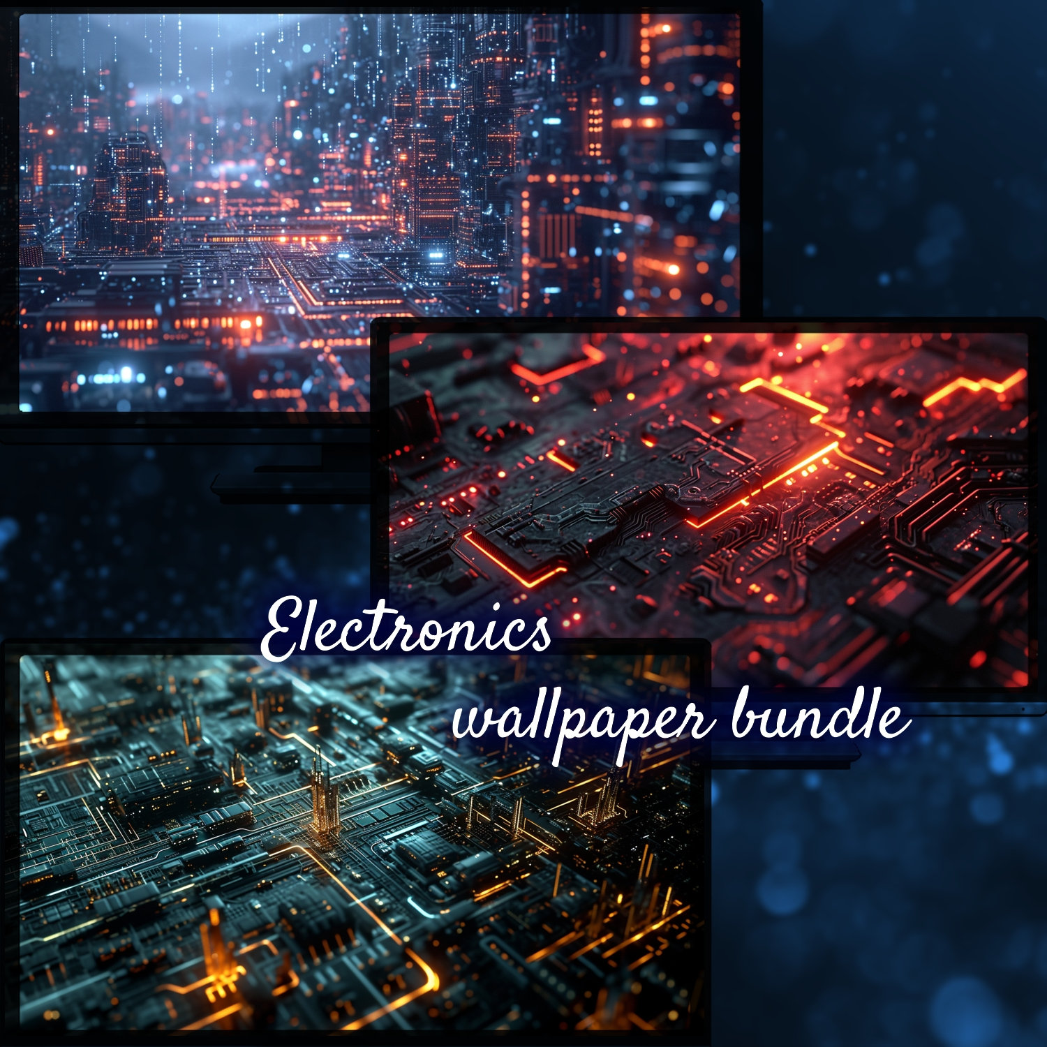 Technology Circuit Computer Background, Futuristic Desktop Background ...