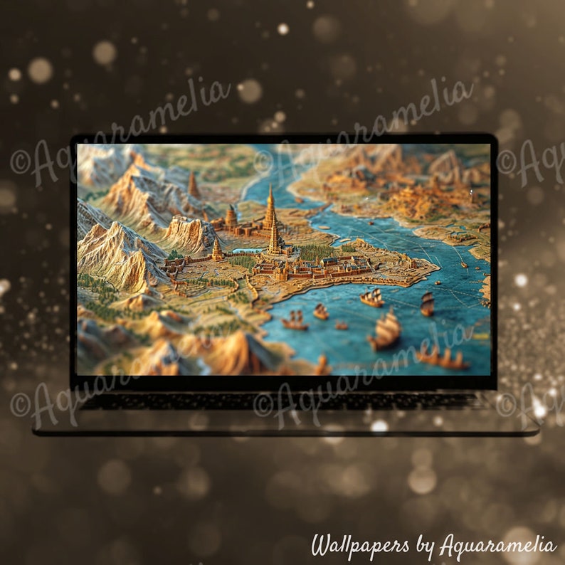 Game Map Background, Medieval Fantasy Desktop Background, Fantasy ...