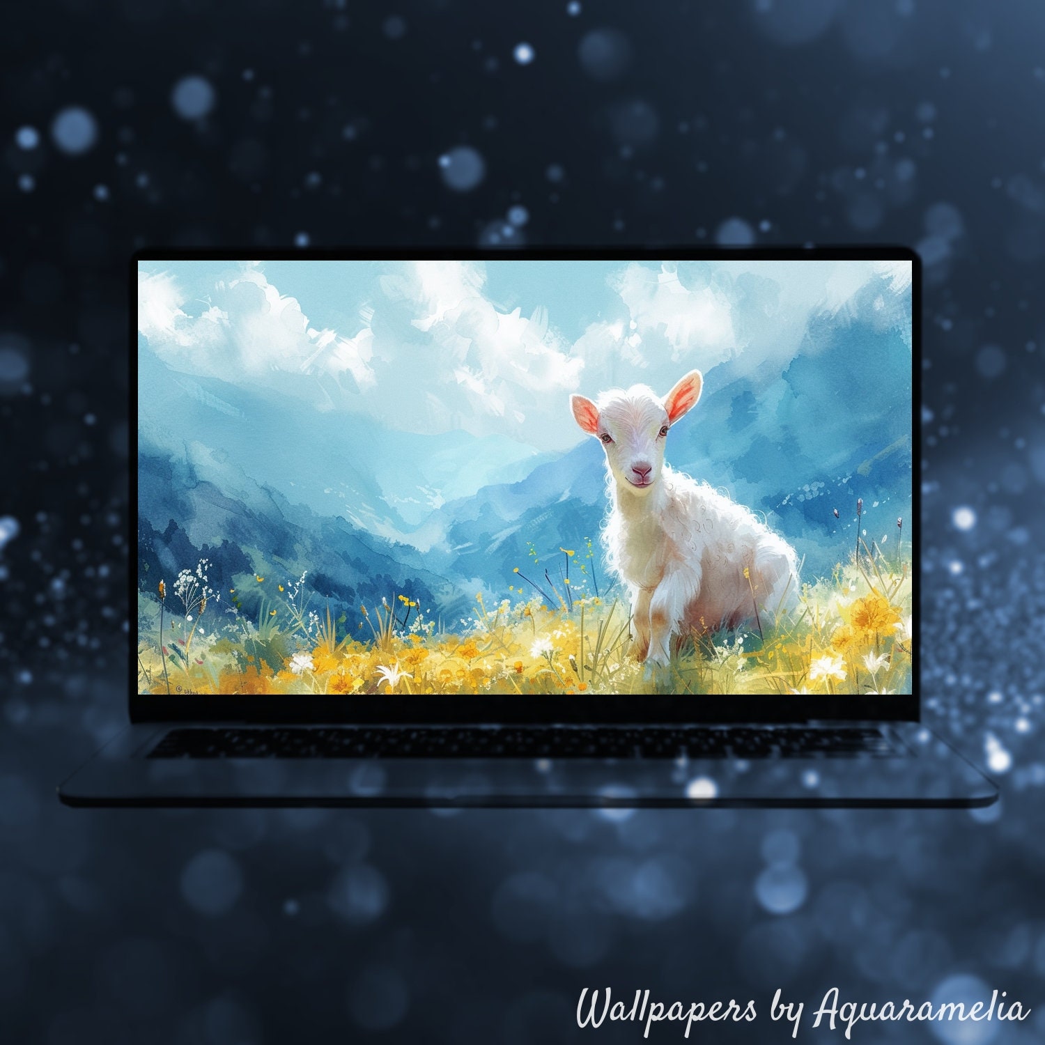 Cute Goat Animal Desktop Wallpaper, Cute Pet Wallpaper, Valentines Day ...