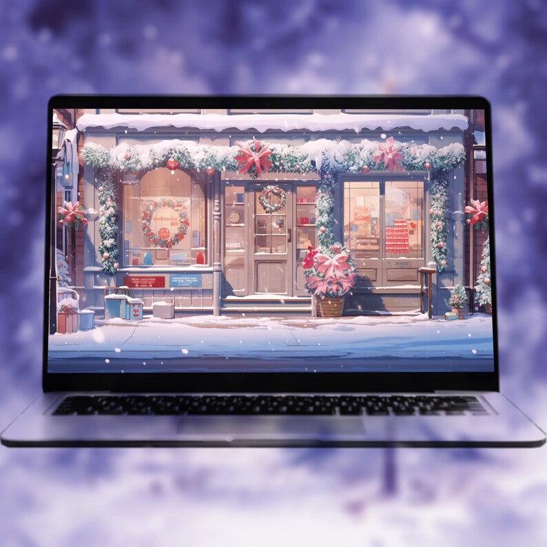 Winter Storefront, Christmas Background, Christmas Wallpaper for ...