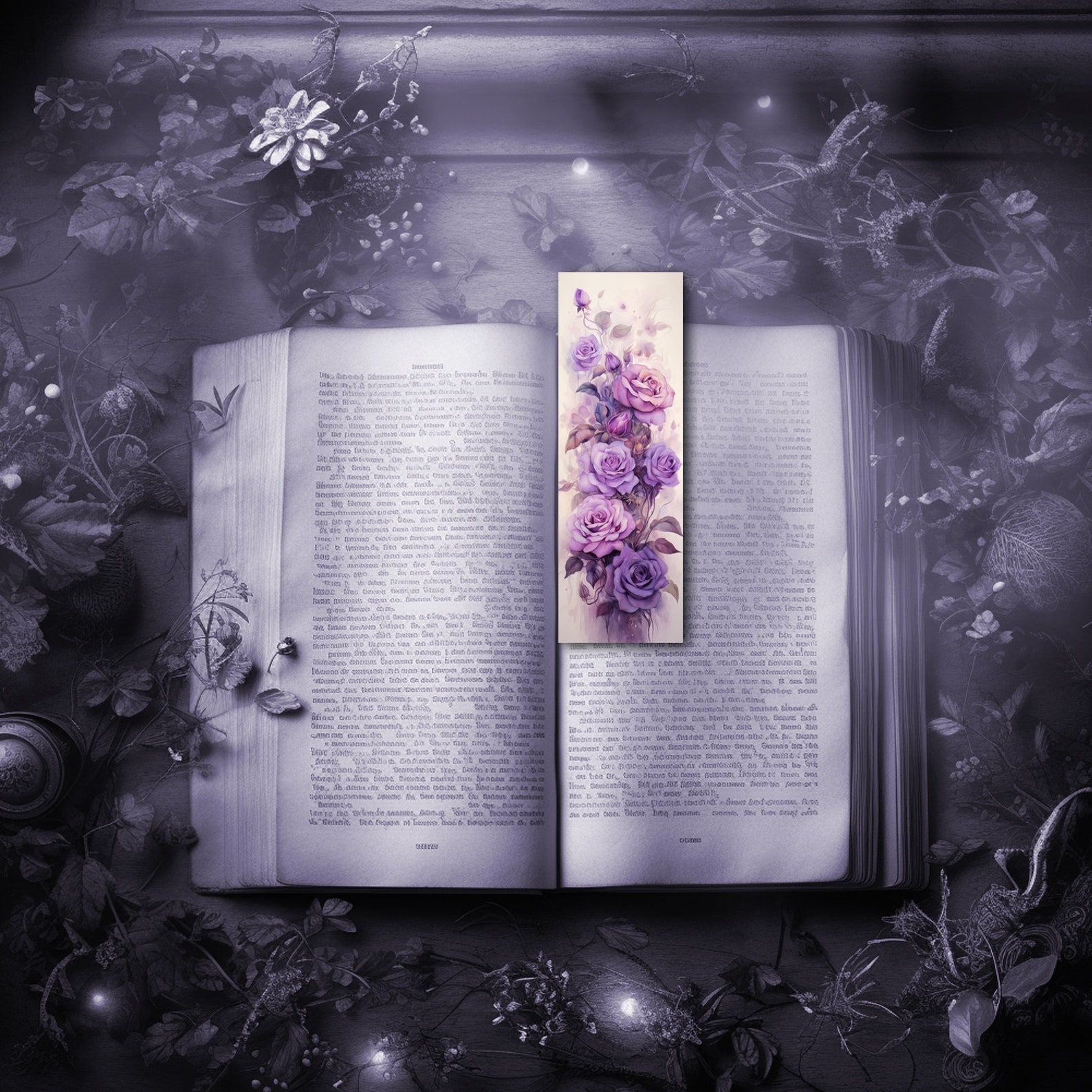 Printable Bookmark Set, Digital Bookmarks, Instant Download, Floral ...