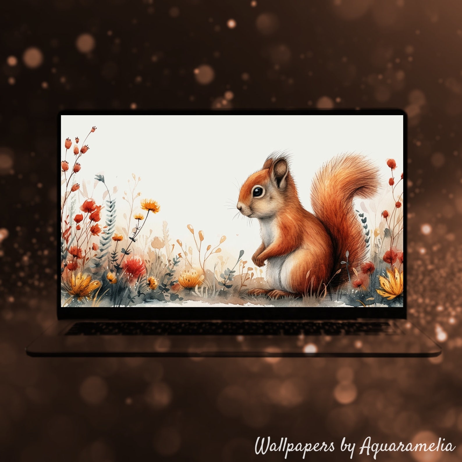 Cute Squirrel Animal Desktop Wallpaper, Cute Pet Wallpaper, Valentines ...