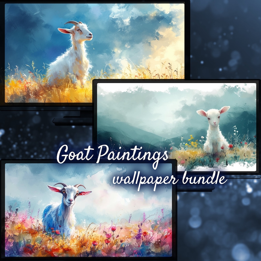 Cute Goat Animal Desktop Wallpaper, Cute Pet Wallpaper, Valentines Day ...