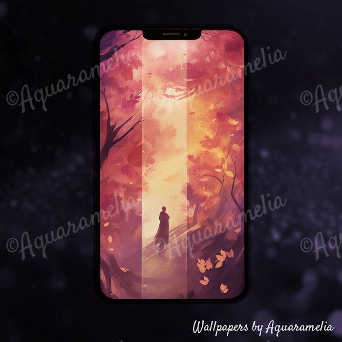 Fantasy Aesthetic Smartphone Background, Enchanted Magic Nature Phone ...