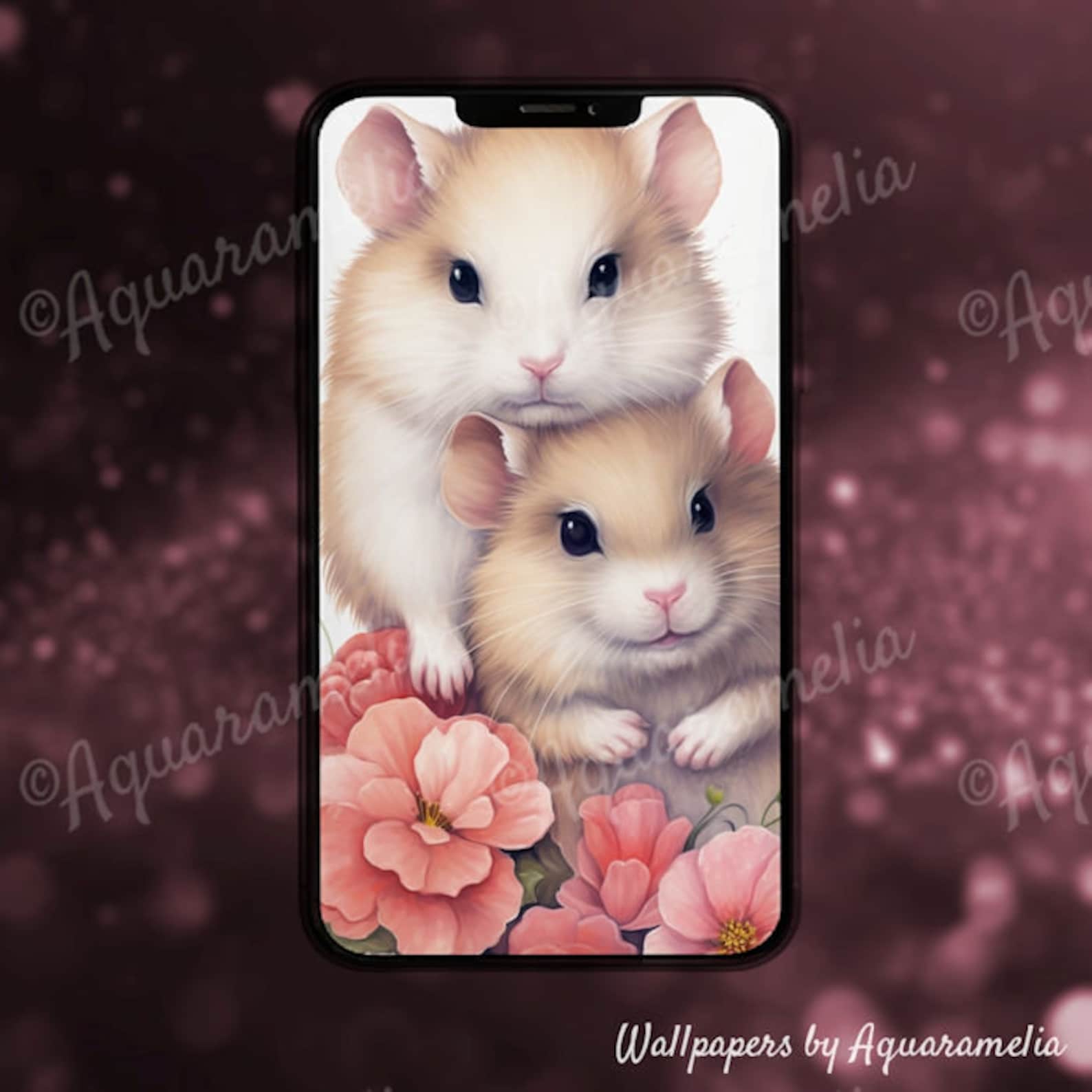 Animal Love Cute Phone Background, Cute Animals Lock Screen Wallpaper ...