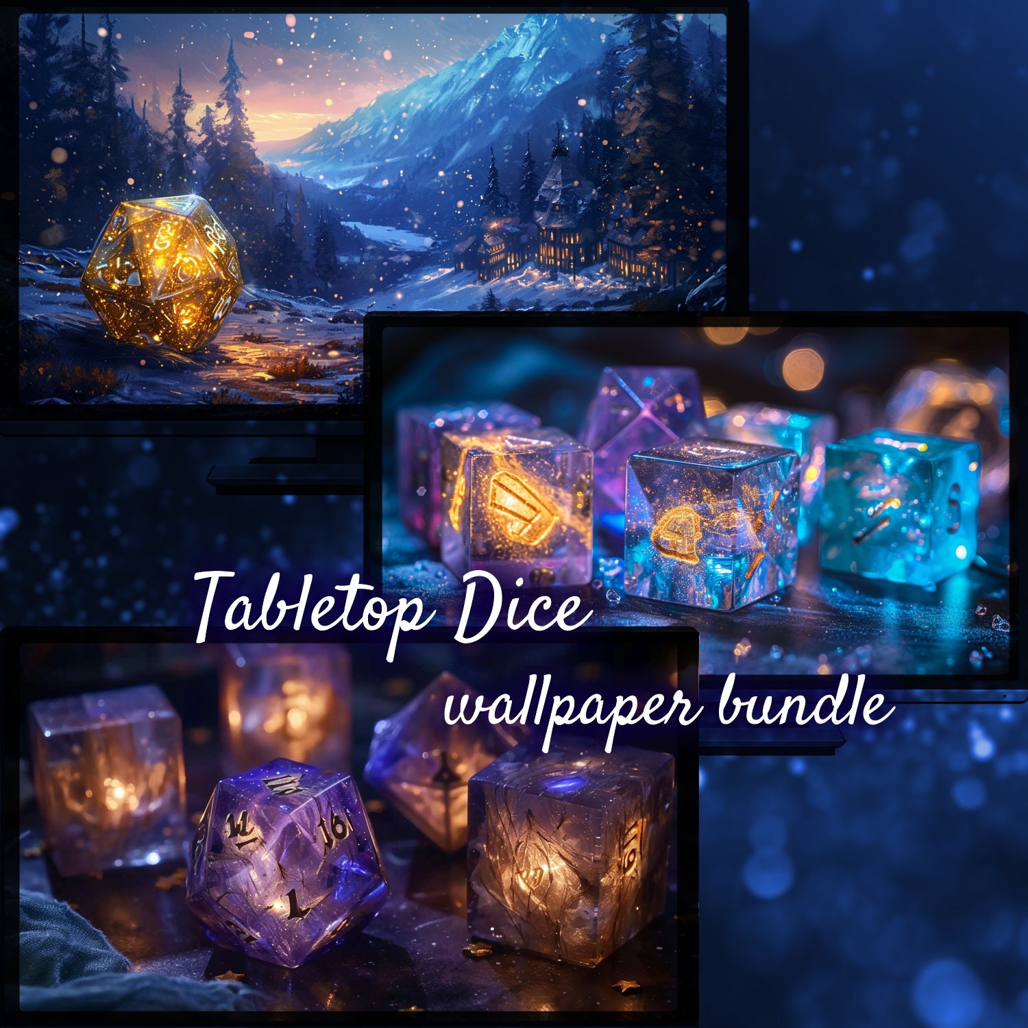 Dnd Dice, Fantasy Desktop Wallpapers, Tabletop RPG Fantasy Wallpaper ...