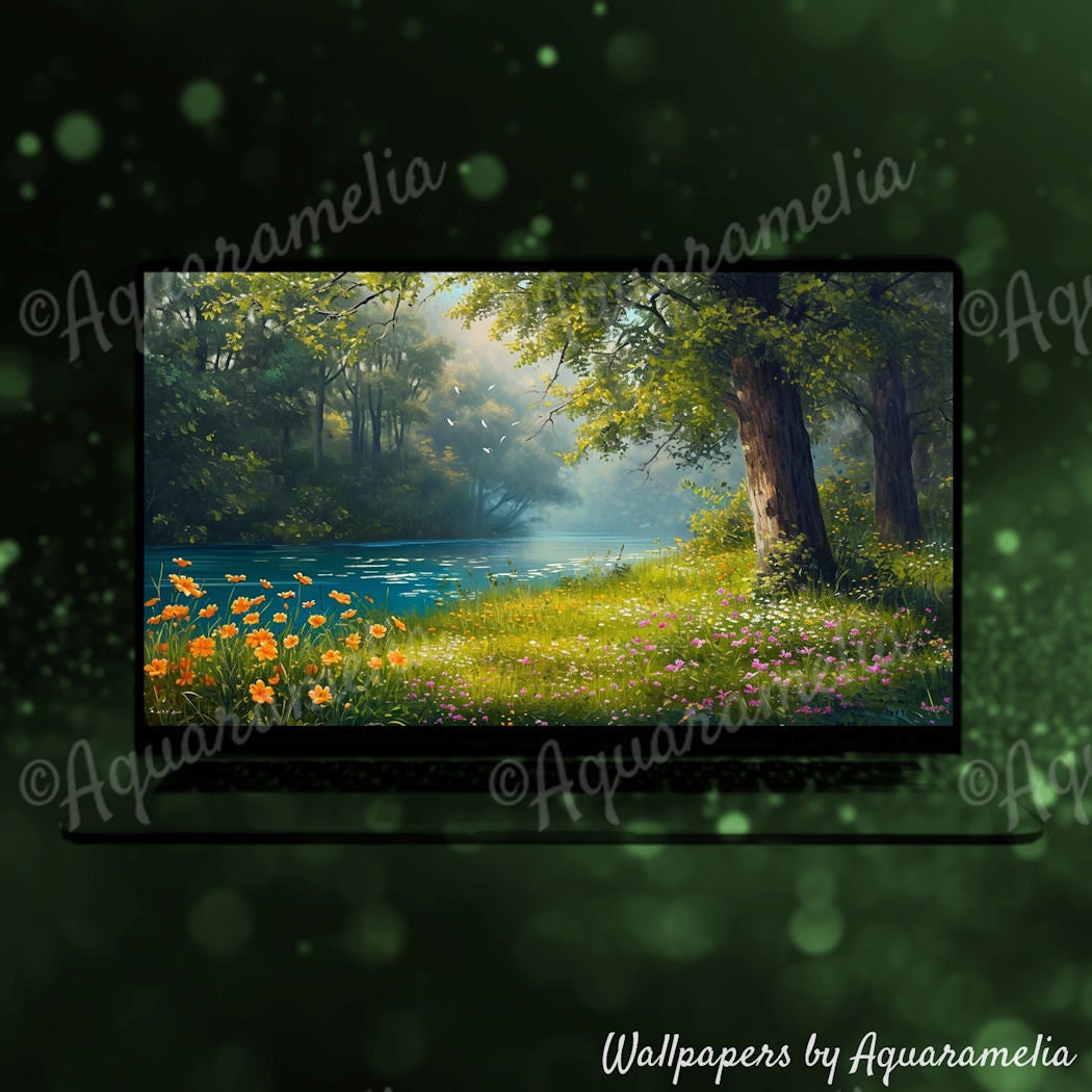 Beautiful Nature Desktop Background, Forest Wallpaper Flowers, Summer ...