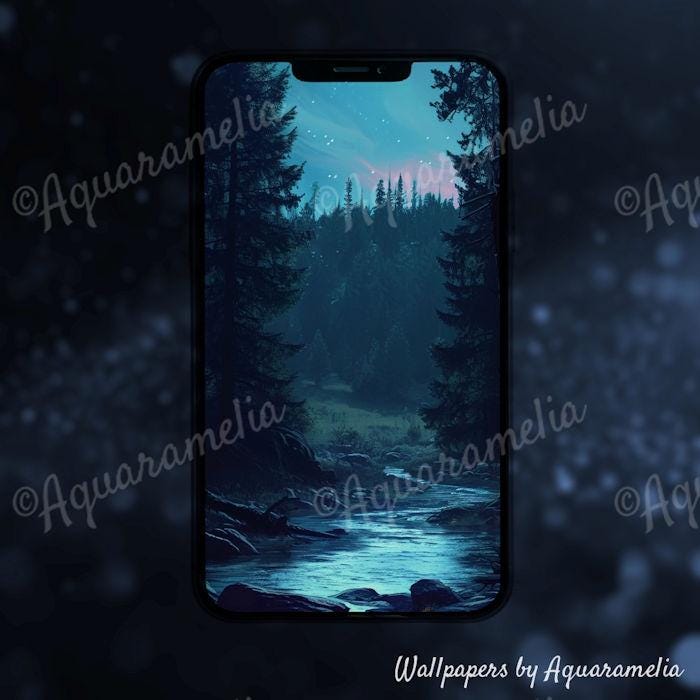 Full Moon Night Phone Background, Dark Lock Screen Wallpaper ...