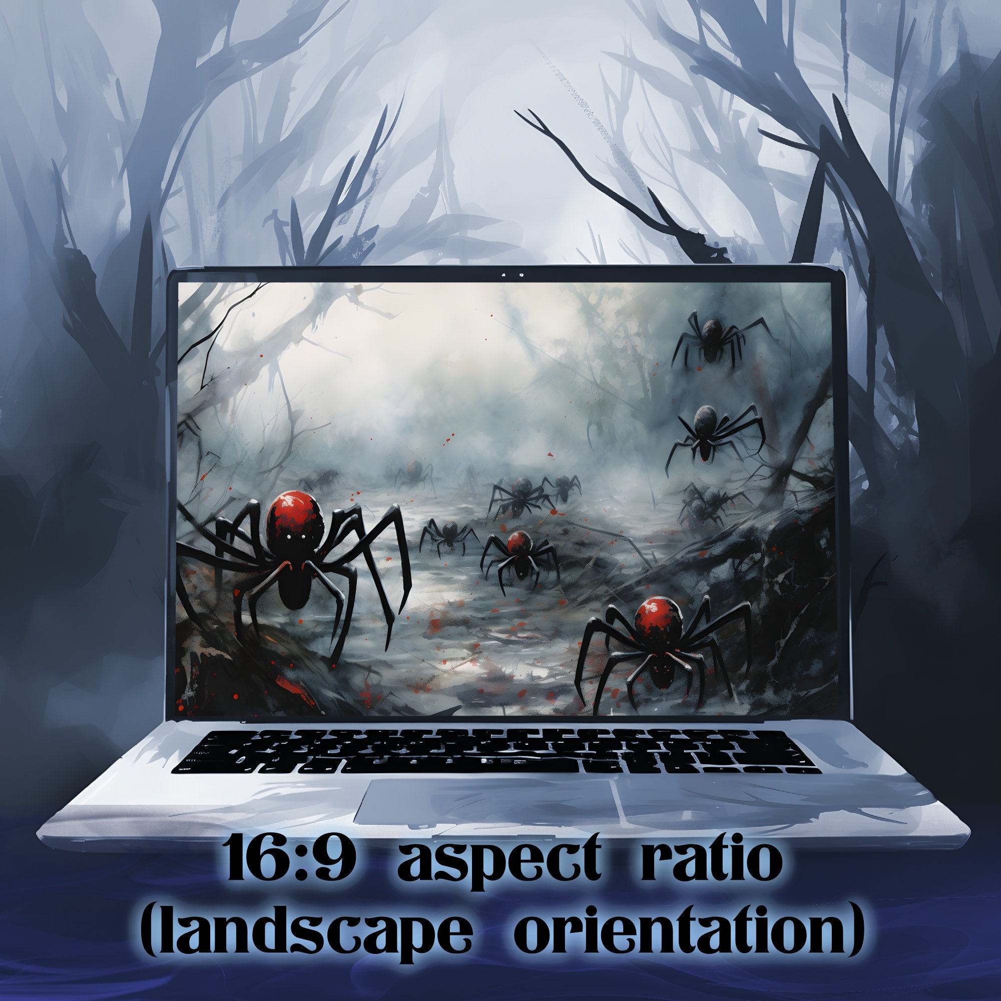 Spider Nightmare Desktop Wallpapers, Bundle of 9 Scary Creepy Crawlies ...