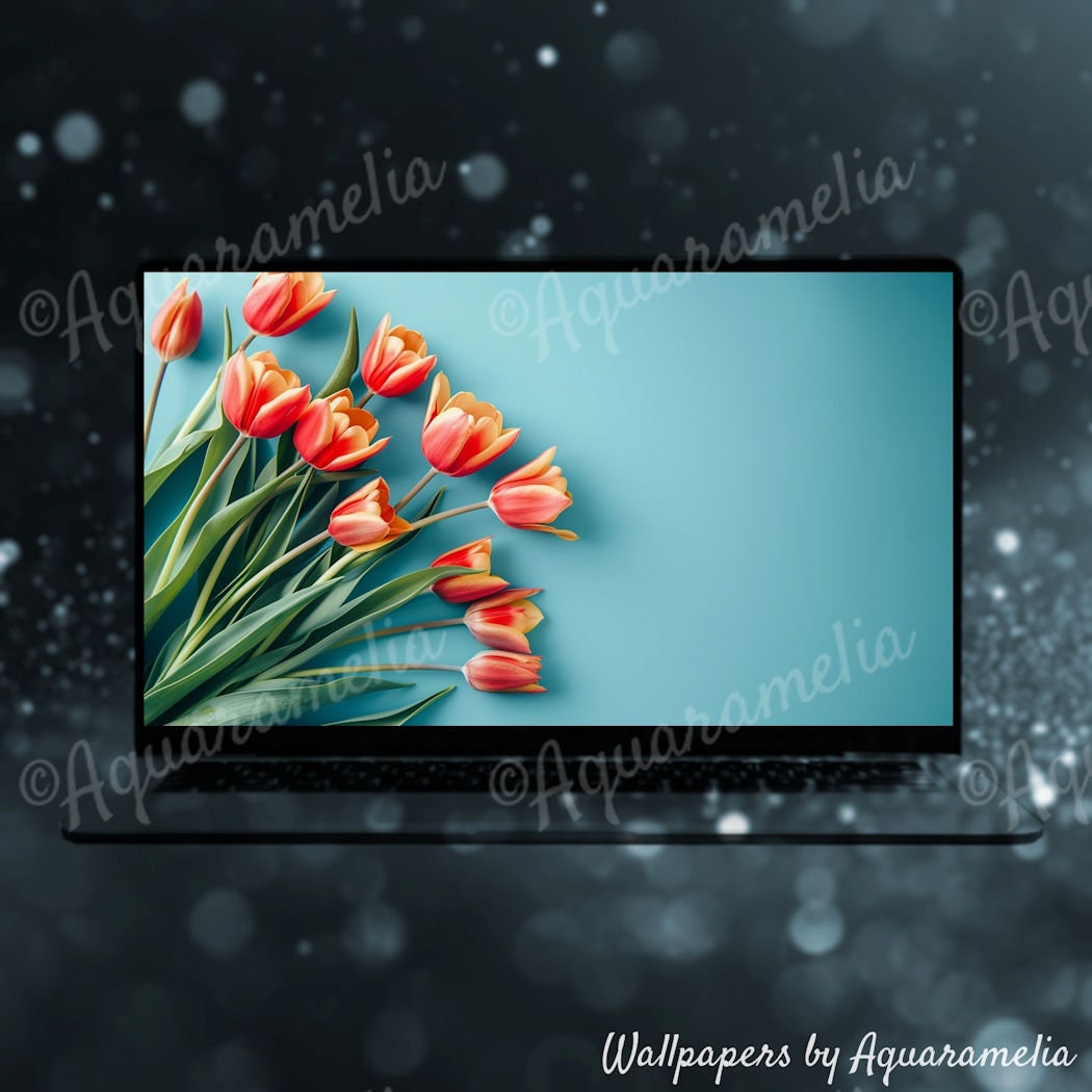 Fresh Spring Flower Desktop Background, Beautiful Minimalist Flowers ...
