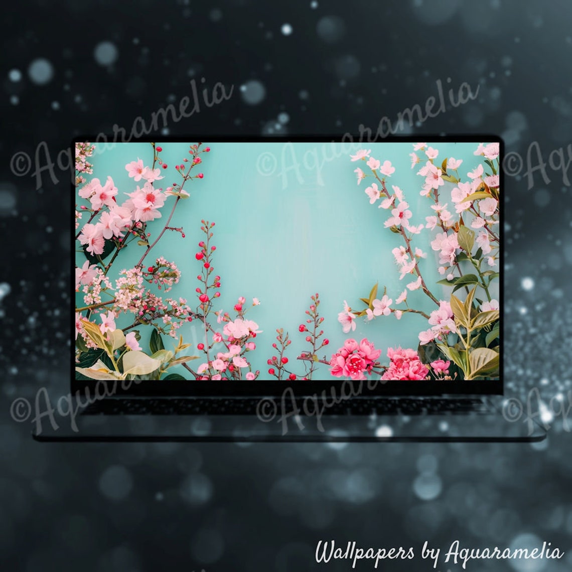Fresh Spring Flower Desktop Background, Beautiful Minimalist Flowers ...