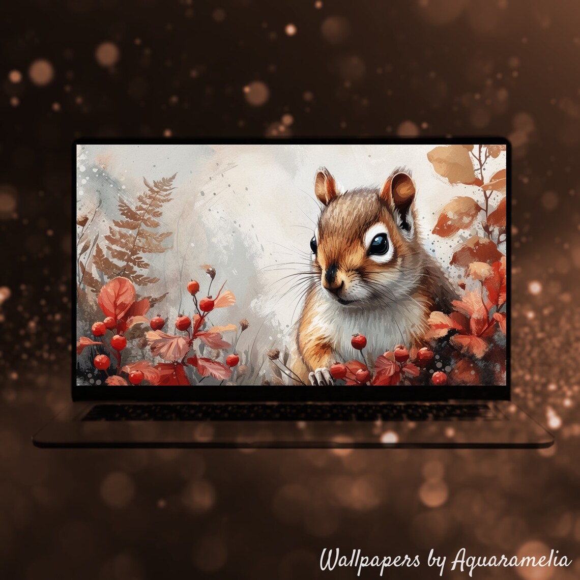 Cute Squirrel Animal Desktop Wallpaper, Cute Pet Wallpaper, Valentines ...
