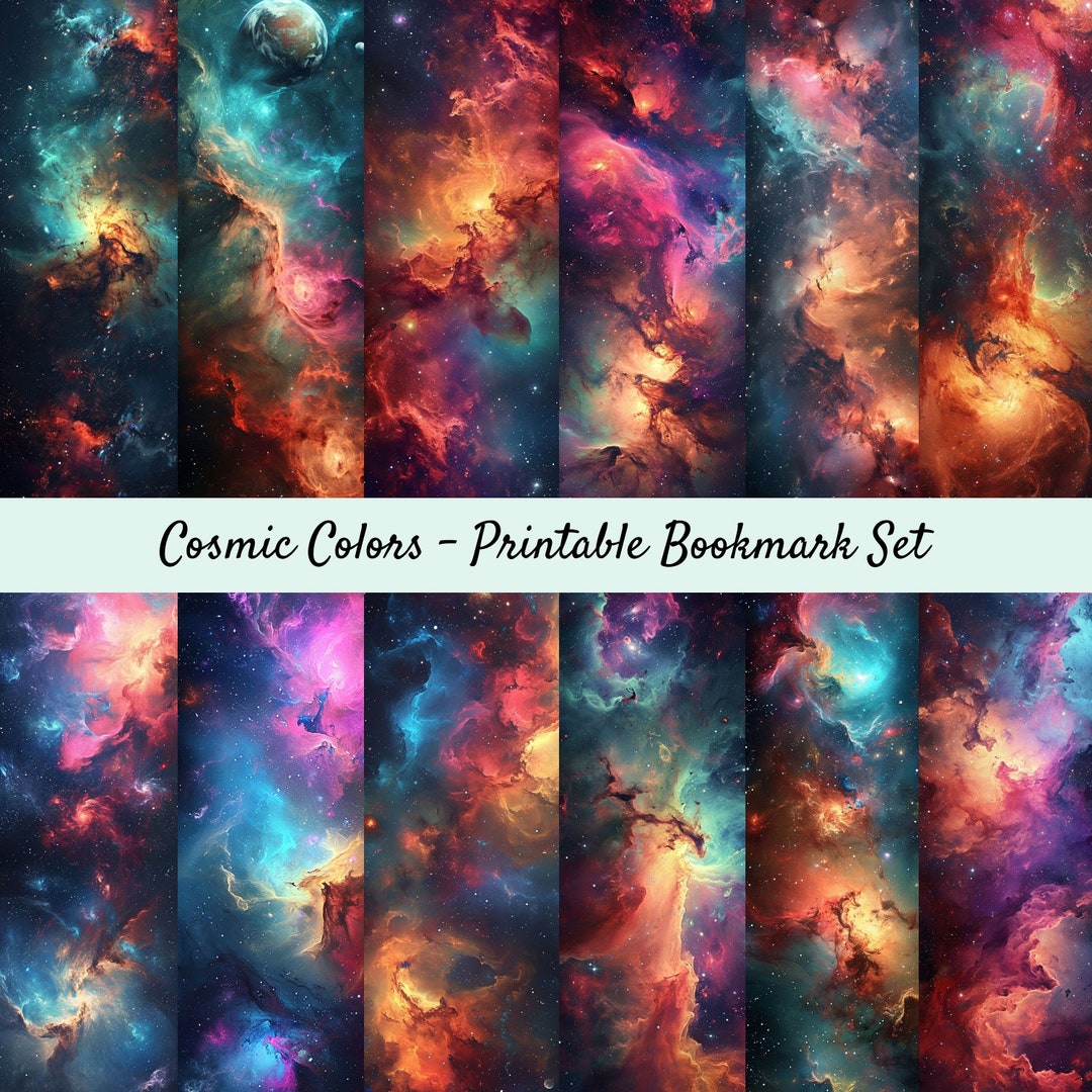 Printable Bookmark Set, Digital Bookmarks, Instant Download, Book Lover ...