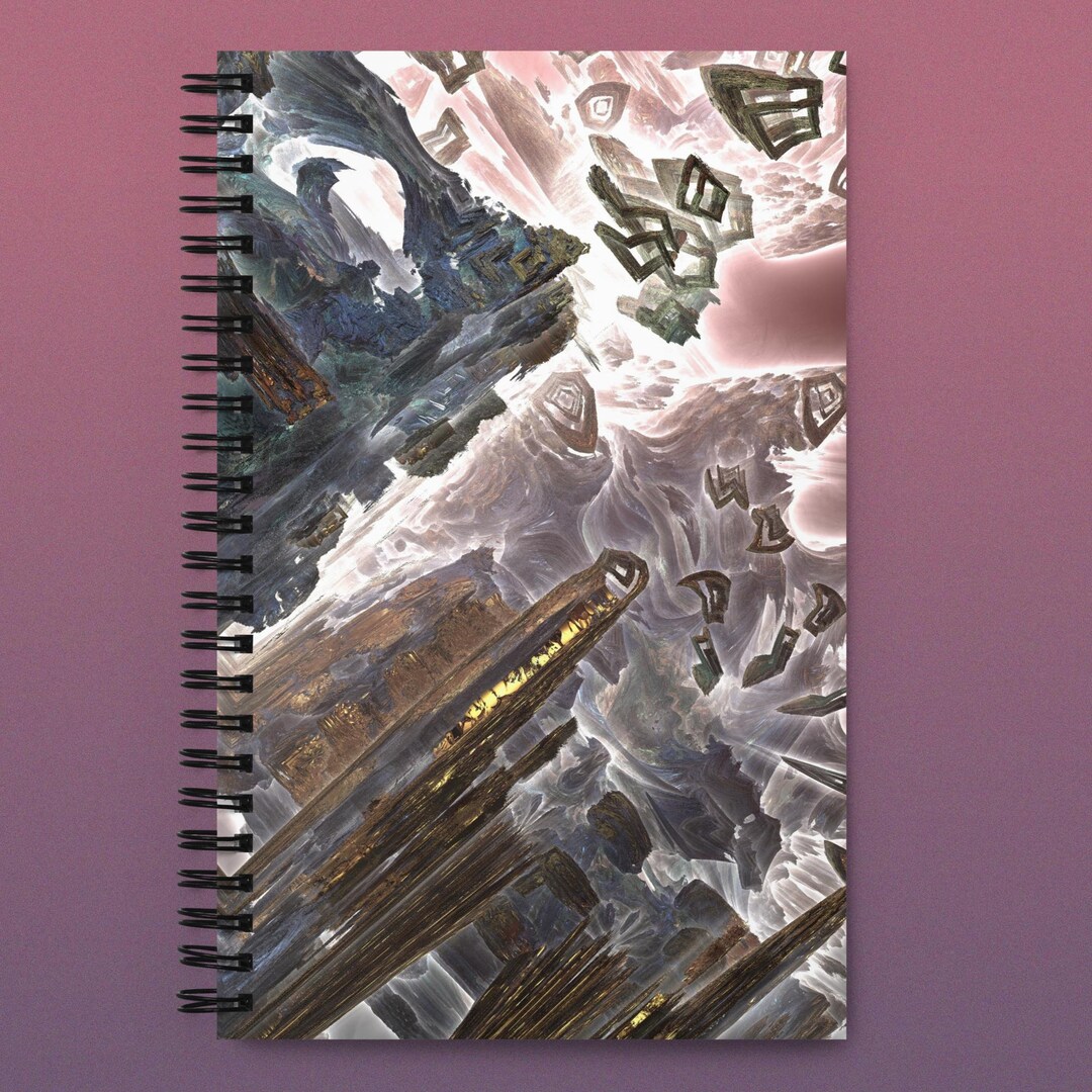 Columnts Unto Chaos Spiral Notebook Art by Aquaramelia - Etsy