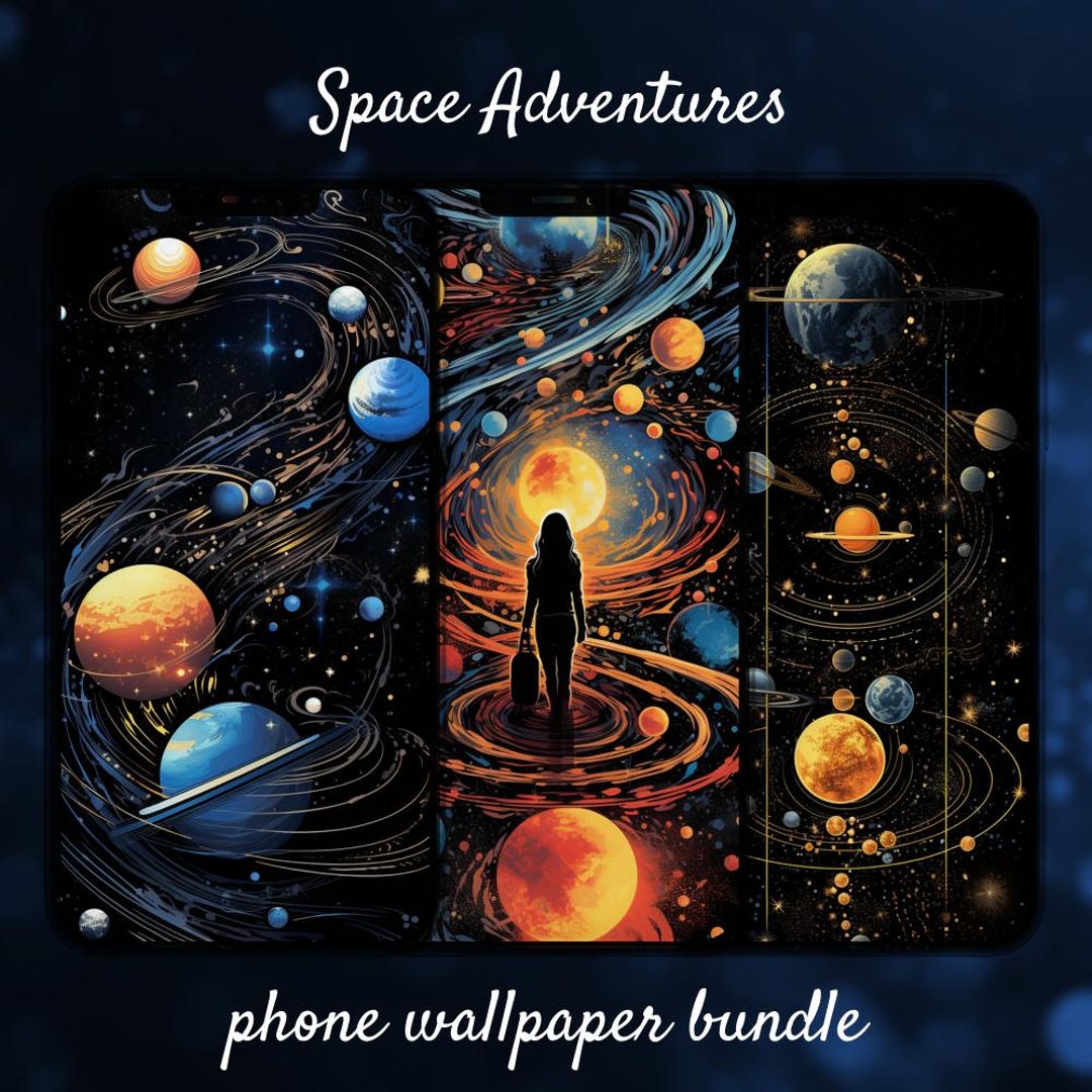 Celestial Space Cosmos Zodiac Phone Wallpapers, Digital Download ...