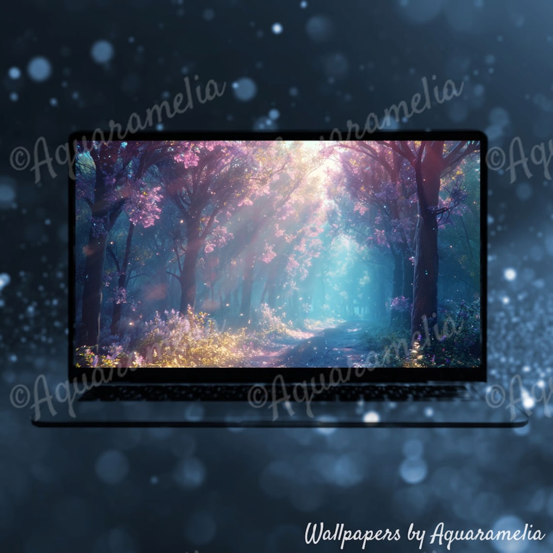 Enchanted Forest Desktop Background, Spring Wallpaper Flowers, Summer ...